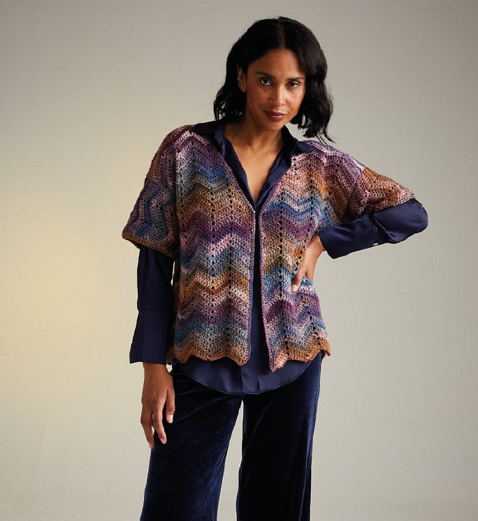Sirdar 10725 Jewelspun Aran Crocheted Cardigan Pattern [Digital Downlo ...