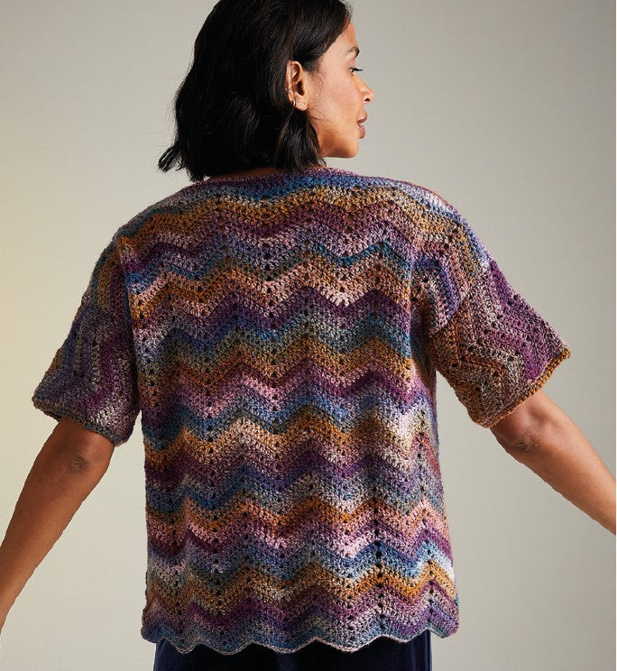 Sirdar 10725 Jewelspun Aran Crocheted Cardigan Pattern [Digital Downlo ...